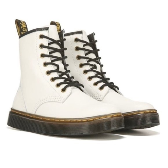 Dr. Martens | Shoes | Doc Marten Zavala Boot In White | Poshmark